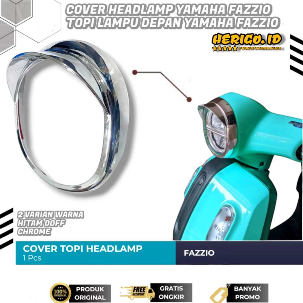 Jual COVER HEADLAMP YAMAHA FAZZIO COVER TOPI LAMPU DEPAN YAMAHA FAZZIO ...