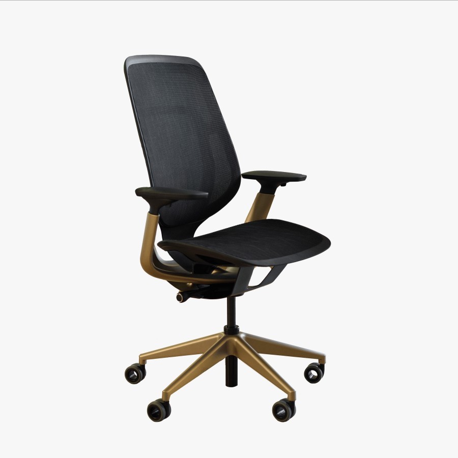 Jual STEELCASE KARMAN CHAIR MERLE RED BLUE KURSI KERJA | Shopee Indonesia
