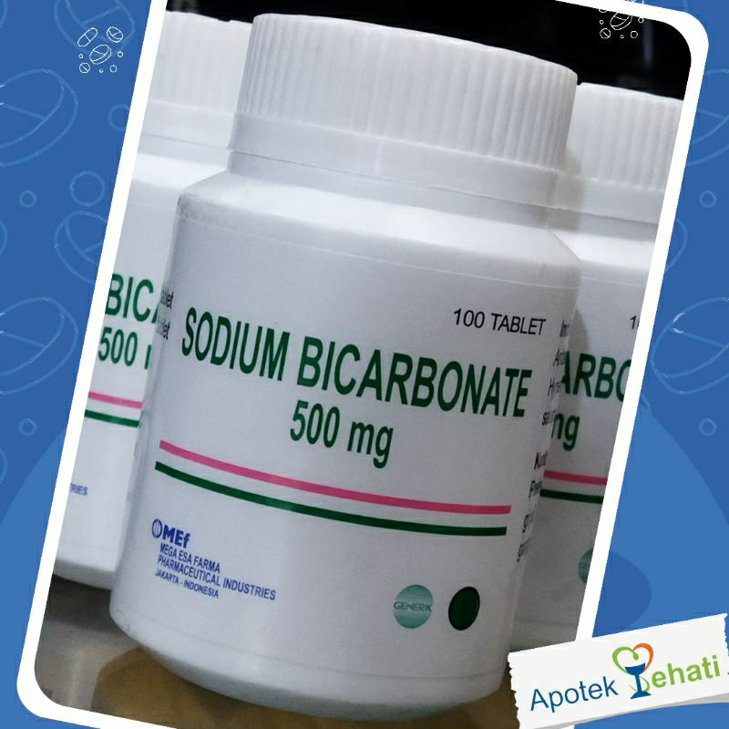Jual Bicnat / Sodium Bicarbonate / Sodium Bikarbonat 500 mg Mef isi 100 ...