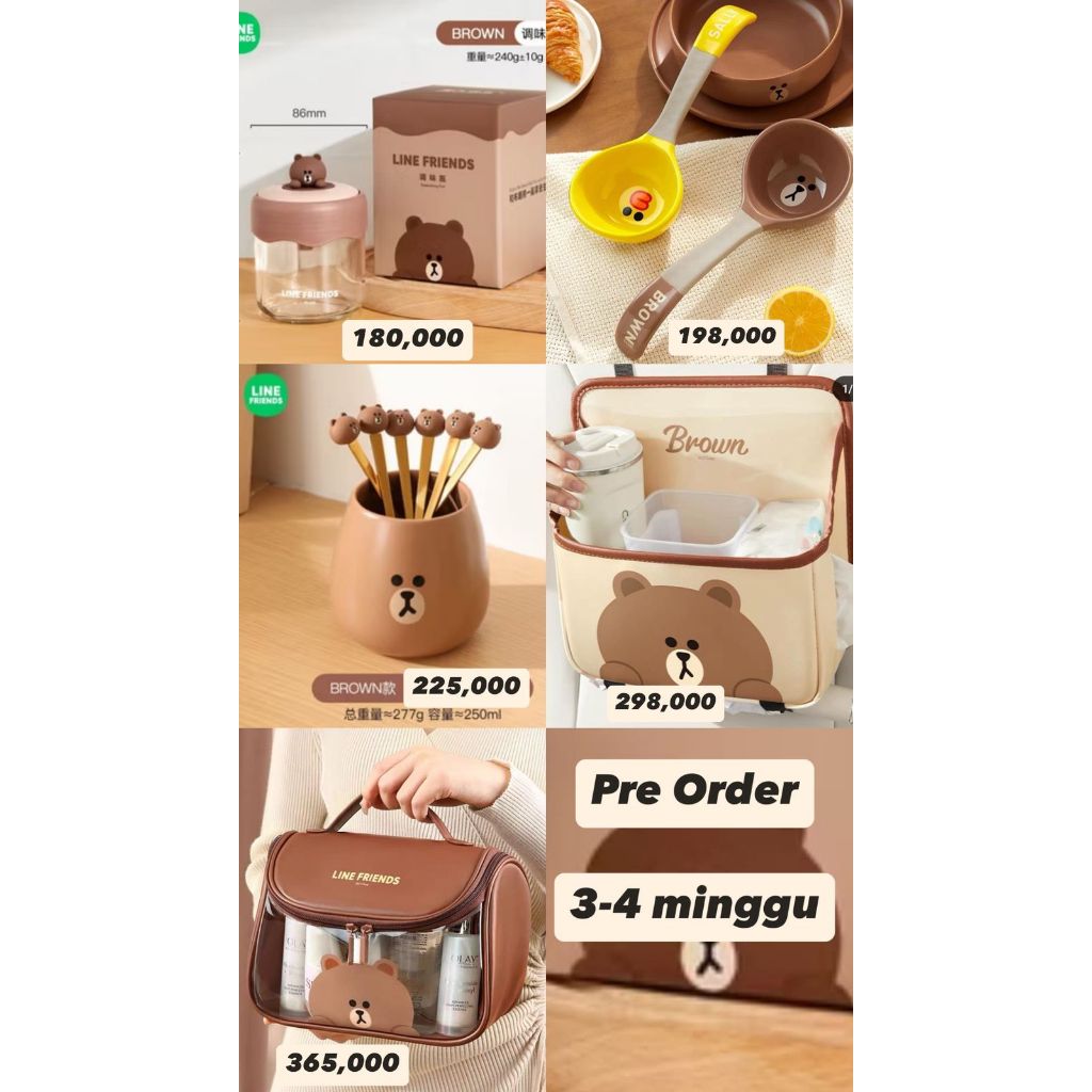 Jual LINEFRIENDS BROWN SALLY CONY BAG CAR HANGER ORGANIZER SPOON BAG ...