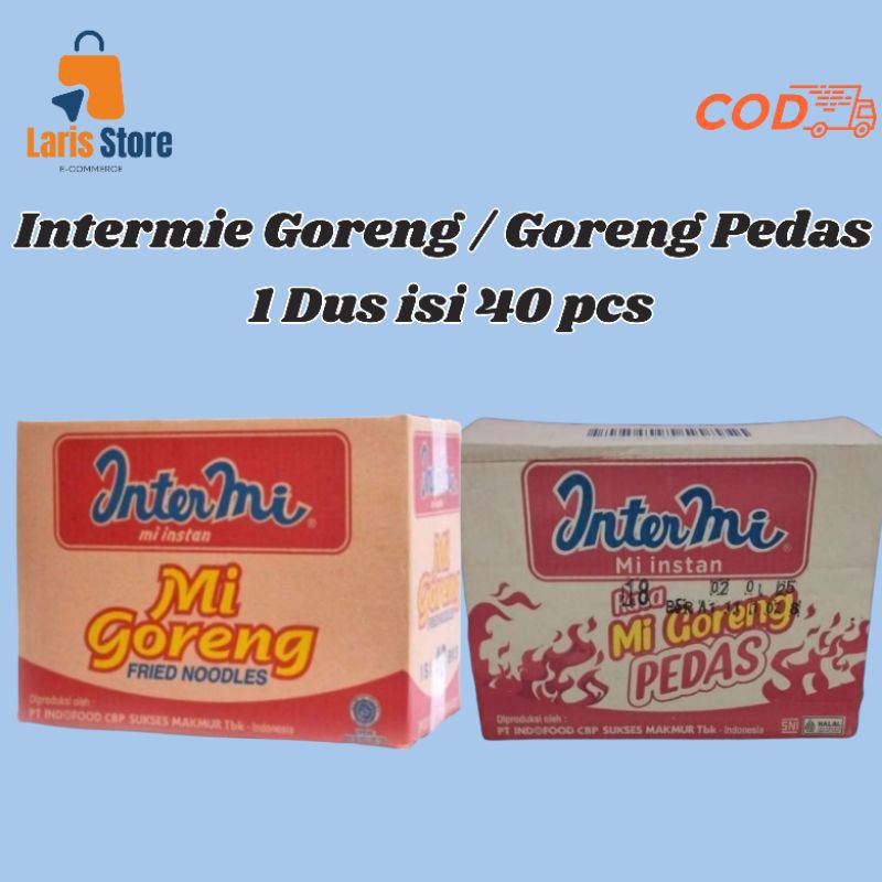 Jual Intermie goreng pedas 1 dus termurah isi 40 pcs | Shopee Indonesia