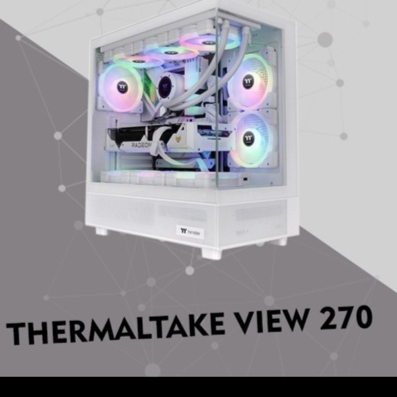 Jual Thermaltake View 270 TG ARGB Snow PC Gaming Case | Casing ATX ...