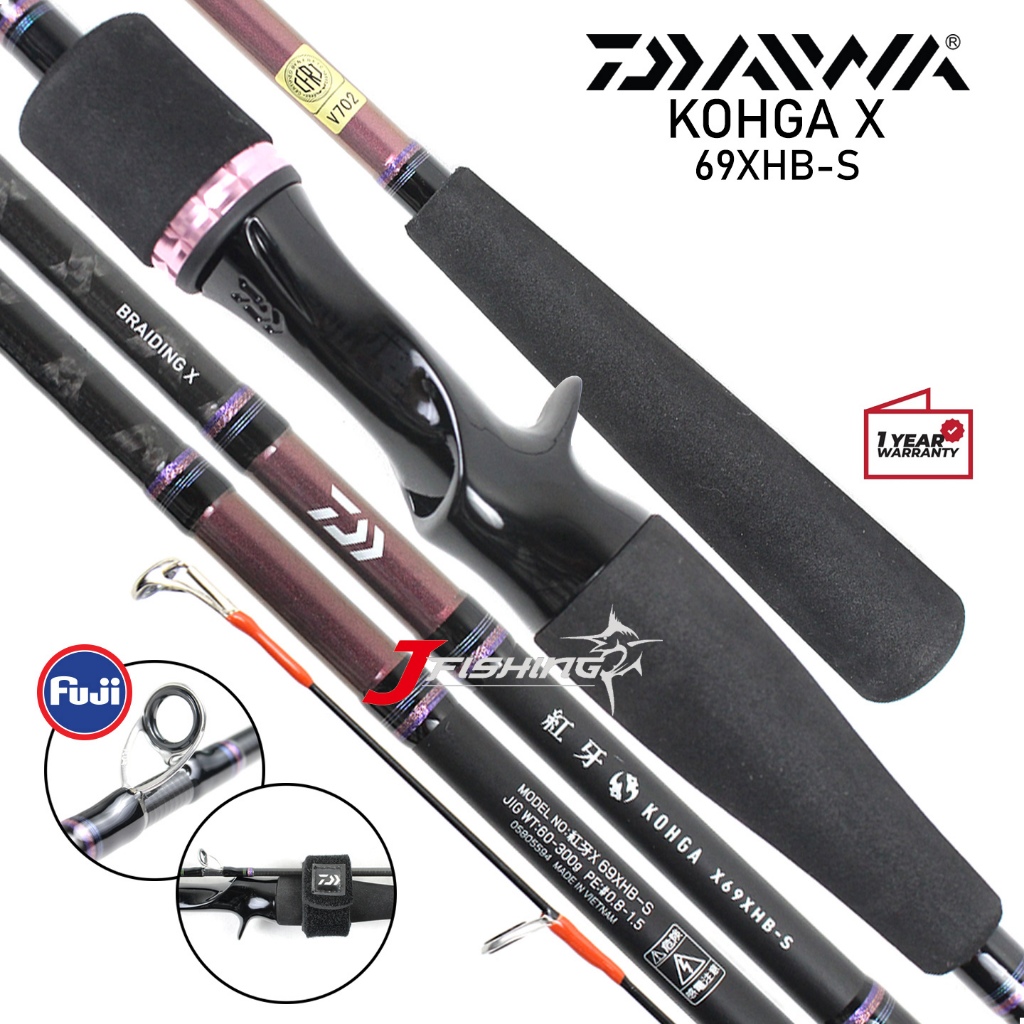 Jual Joran BC DAIWA KOHGA X 69XHB-S | Baitcasting | 2 Section | 200 CM ...