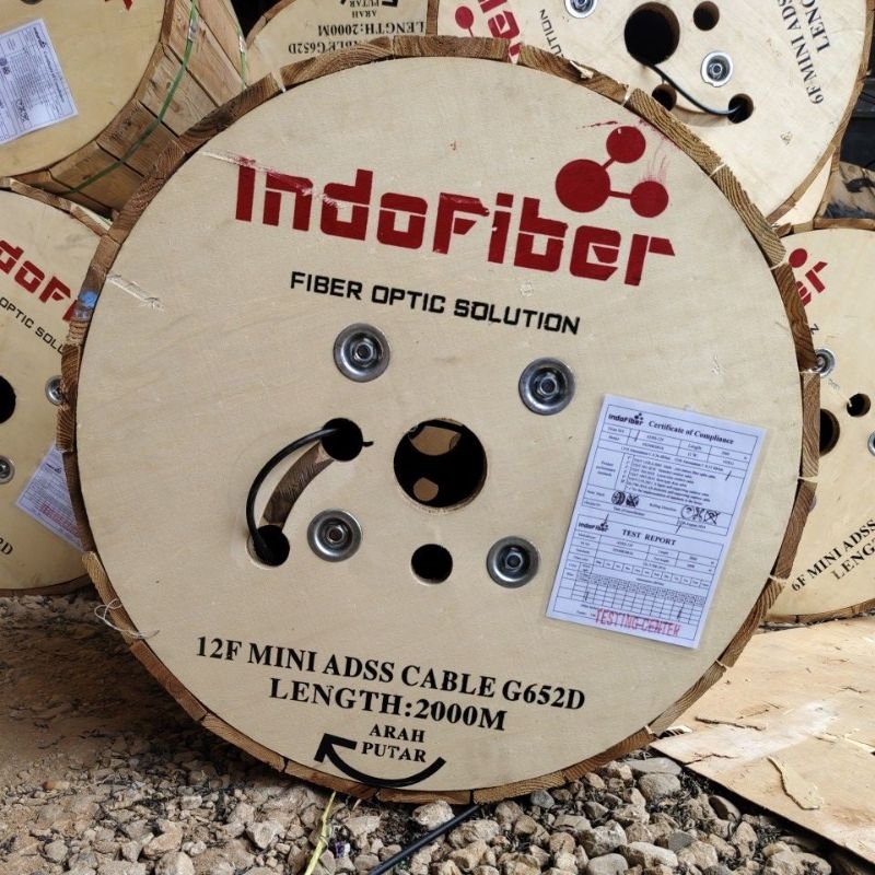 Jual KABEL MINI ADSS 12 CORE 2KM INDOFIBER | Shopee Indonesia