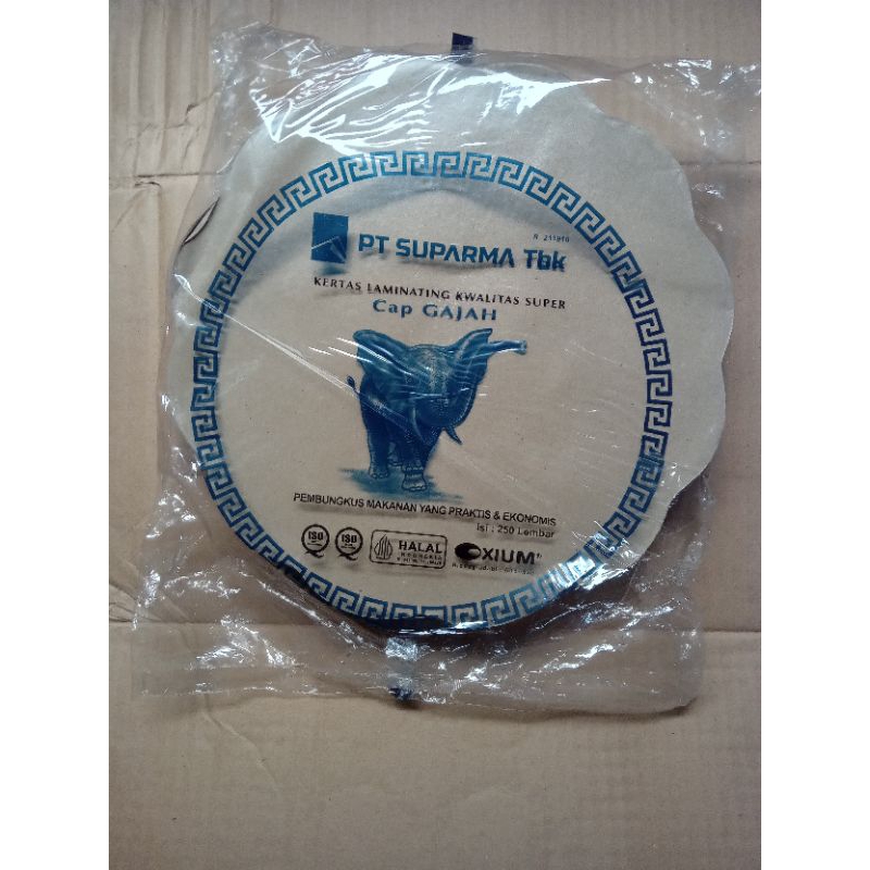 Jual Kertas Nasi Bulat Cap Gajah 250 lembar | Shopee Indonesia