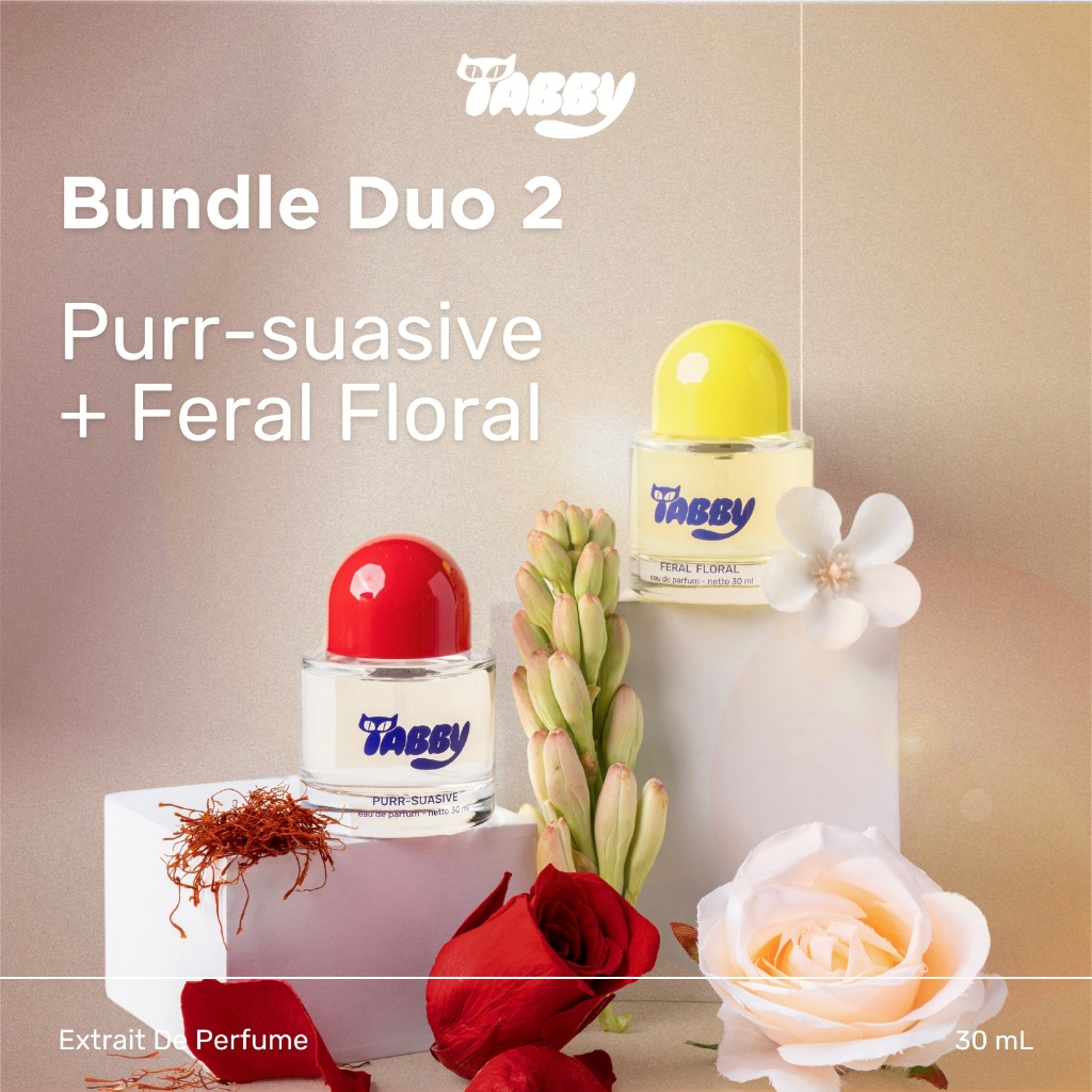 Jual [Bundle Duo 2] Tabby Perfume - Purr-suasive + Feral Floral | Eau ...