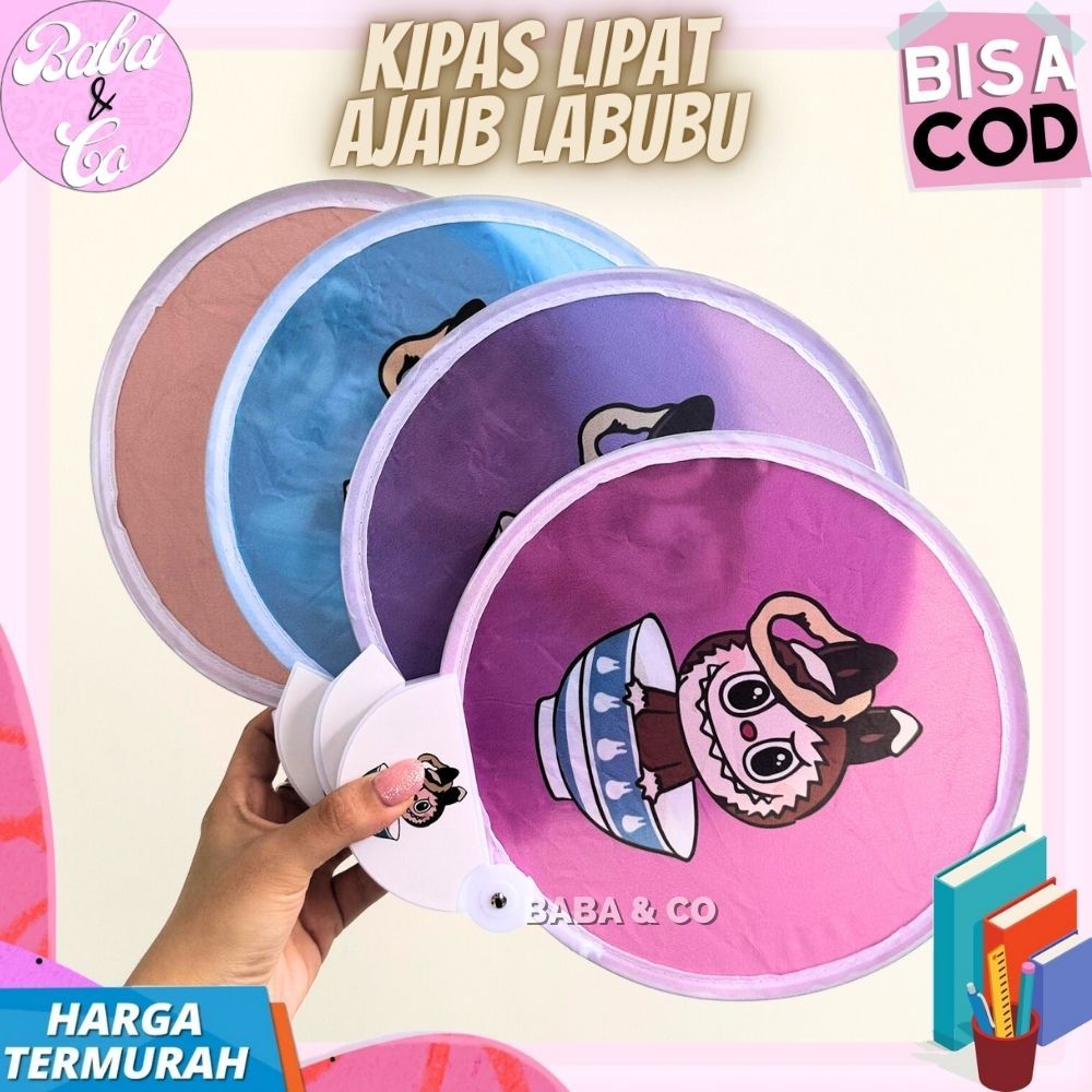 Jual KIPAS LABUBU KIPAS LIPAT AJAIB LABUBU LABU LABU LUCU UNIK MURAH ...