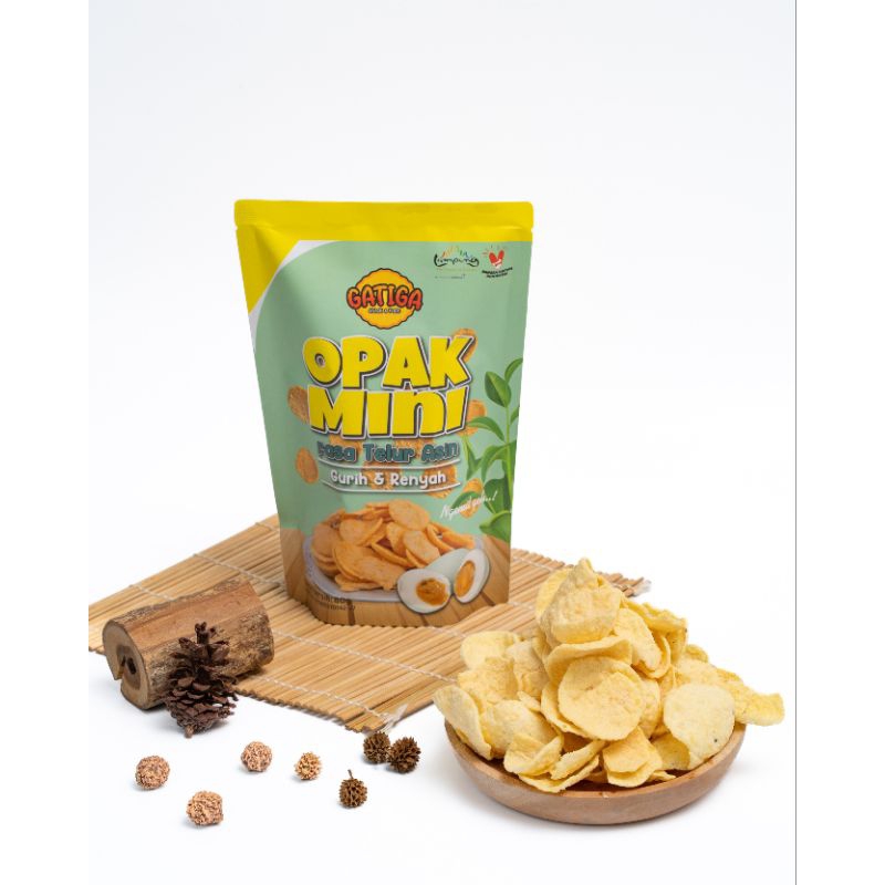 Jual Opak Mini Gatiga Rasa Salted Egg - Gatiga Snack Opak Singkong Mini ...