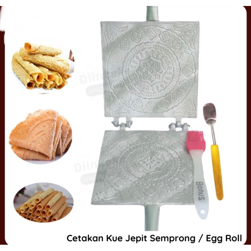 Jual Cetakan kue jepit semprong / kapit / sapit / egg roll | Shopee ...