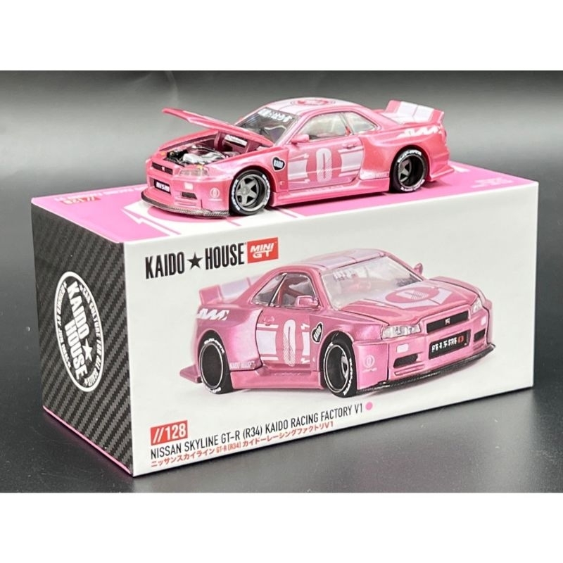 Jual MINI GT KAIDO HOUSE 128 NISSAN SKYLINE GT-R R34 KAIDO RACING ...