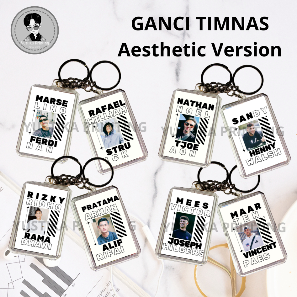 Jual GANCI Gantungan Kunci Pemain Timnas Aesthetic Version - Marselino ...