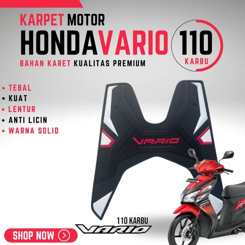 Jual KARPET ALAS PIJAKAN MOTOR HONDA VARIO 110 KARBU | AKSESORIS ...
