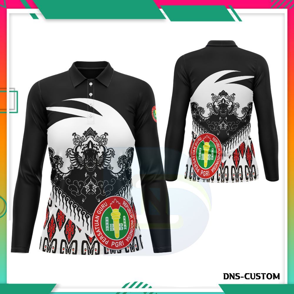 Jual Kaos Seragam PGRI Wanita | Baju Guru Seragam PGRI Wanita Berkerah ...