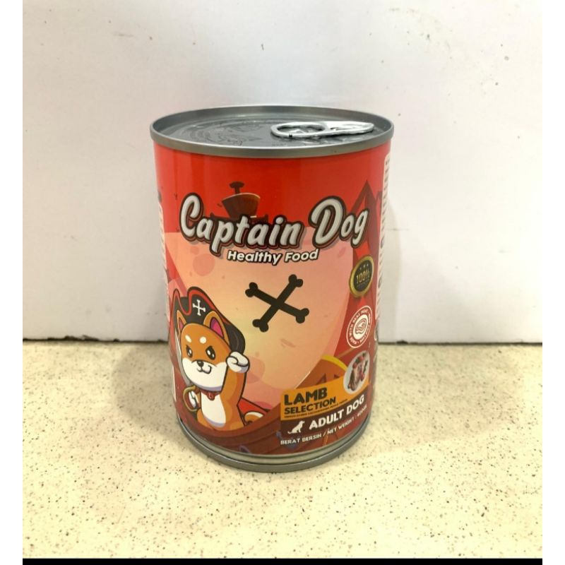 Jual captain canned adult dog lamb 400gr | Shopee Indonesia