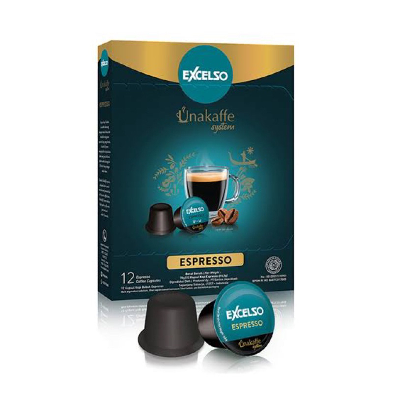 Jual kopi kapsul unakaffe excelso varian espresso | Shopee Indonesia