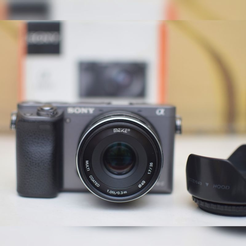Jual Sony a6000 Lensa meike 35mm | Shopee Indonesia