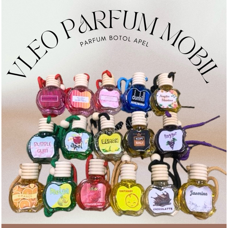Jual Vleo scent pewangi Parfum mobil dan ruangan botol apel gantung ...