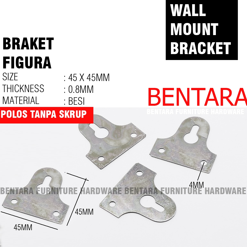 Jual BRAKET FIGURA BESAR 45MM X 45MM PLAT GANTUNG FOTO - PHOTO FIGURA ...