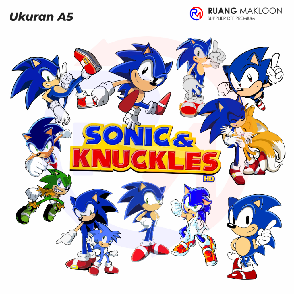 Jual Sablon Setrika Sablon DTF Satuan A5 Sonic 01 - SIAP PRESS | Shopee ...
