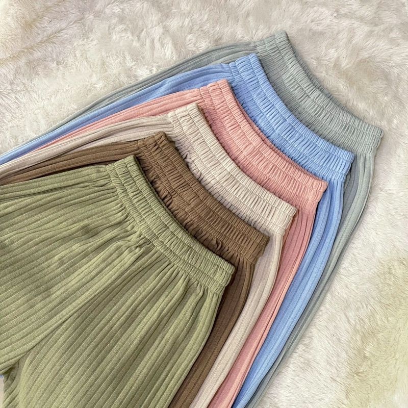 Jual KULOT KNIT PANTS RAJUT HIGHWAIST IMPORT PREMIUM JUMBO TERBARU ...