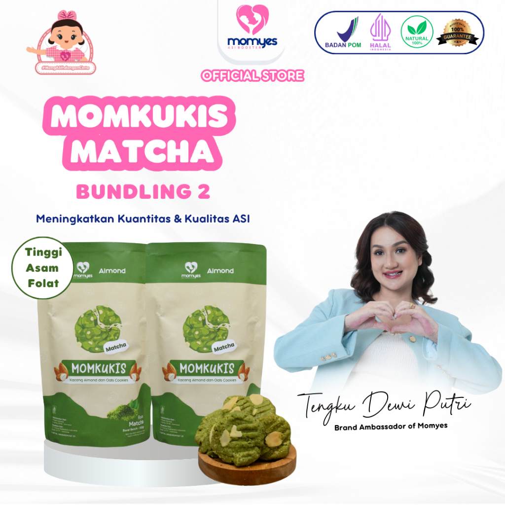 Jual MOMKUKIS MOMYES - 260gr Bundling Rasa Matcha - Cemilan Ibu Hamil ...