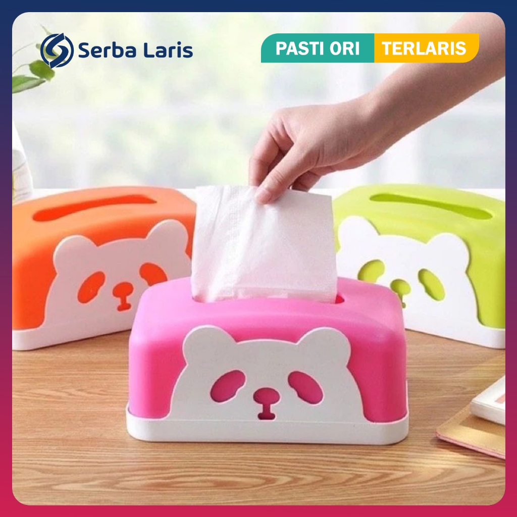 Jual Kotak Tempat Tissue Karakter Panda Plastik Meja Karakter Tisue ...
