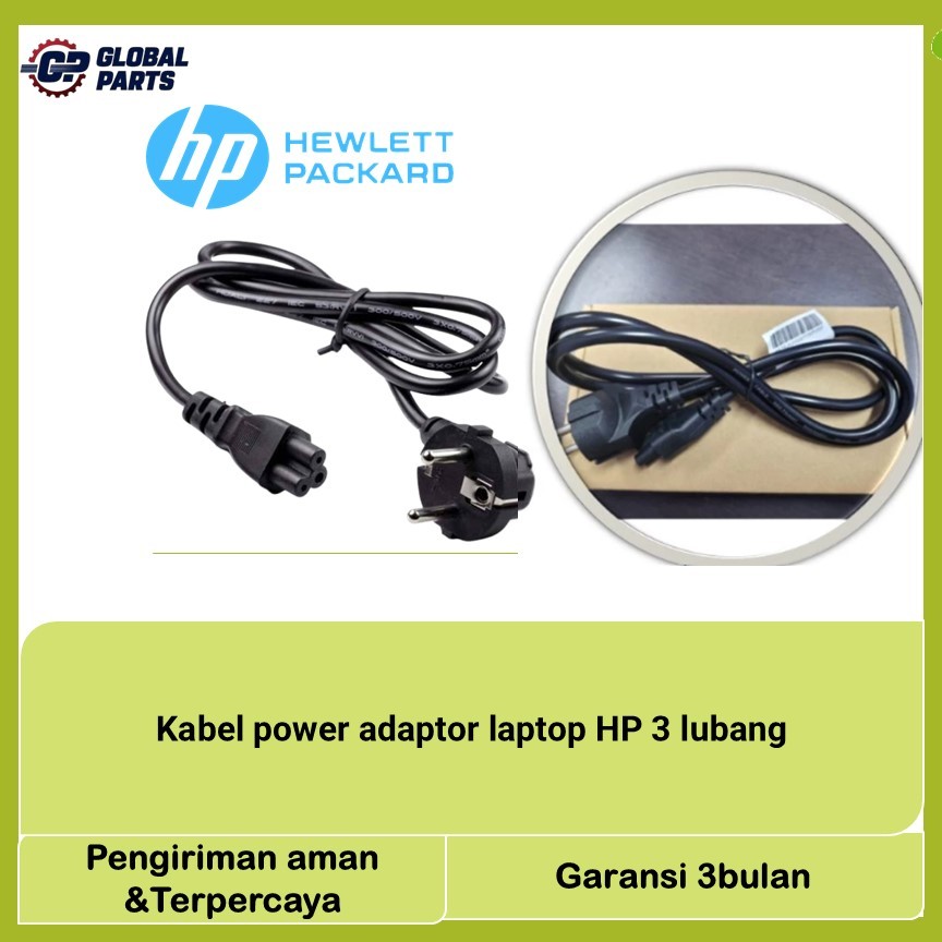 Jual Kabel power adaptor laptop HP pavilion 14 Original 3 lubang ...