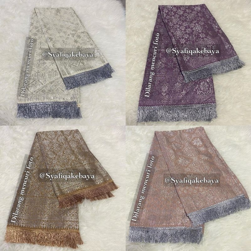Jual SELENDANG RUMBAI/SELENDANG SONGKET PALEMBANG/SELENDANG SONGKET ...
