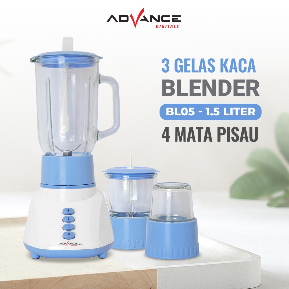 Jual Advance BL-5 Blender Jus 3 In 1 Blender Tabung Kaca - Garansi 1 Tahun | Shopee Indonesia