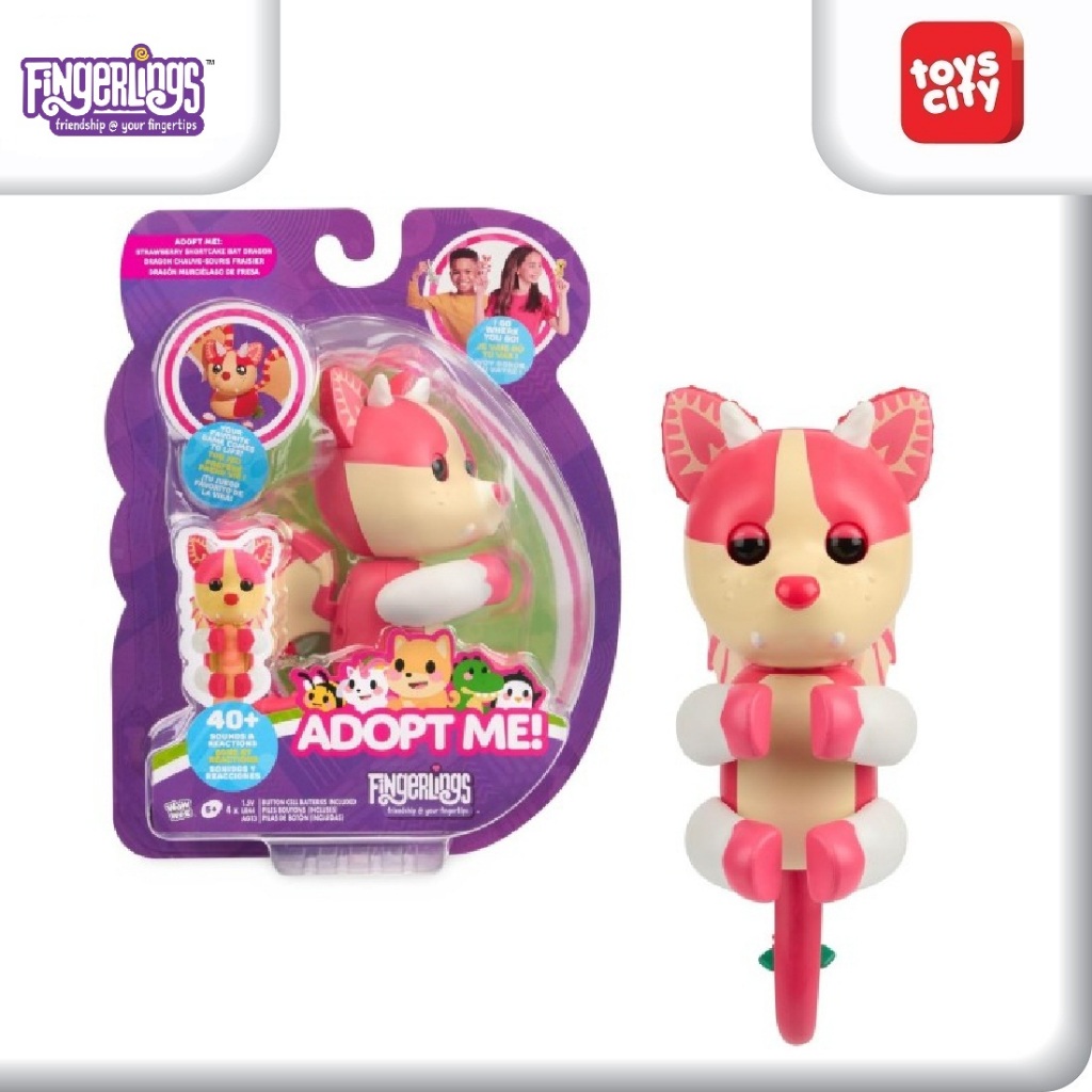 Jual Fingerlings x Adopt me! Strawberry Shortcake BAT Dragon New 2024 ...