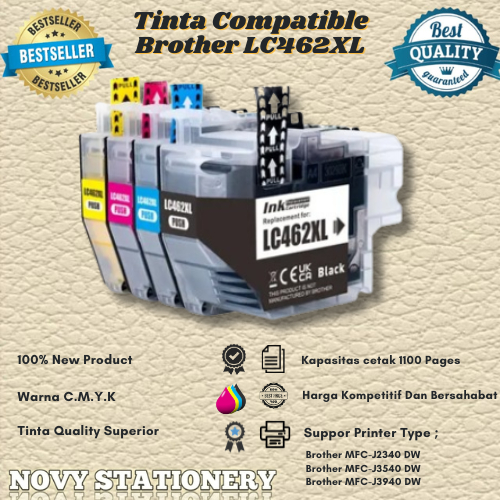 Jual Cartridge Tinta Compatible LC 462XL LC 462 For Brother MFC J2340 ...