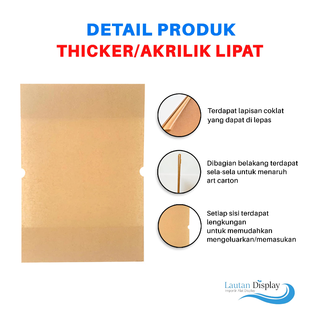 Jual Akrilik Tempel Sign Holder Thicker Wall Dinding Acrylic Tempat ...