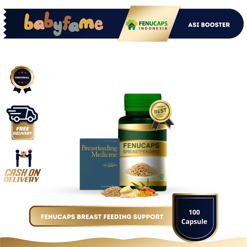 Jual FENUCAPS BREAST FEEDING SUPPORT | 100 CAPSULE | ASI BOOSTER ...