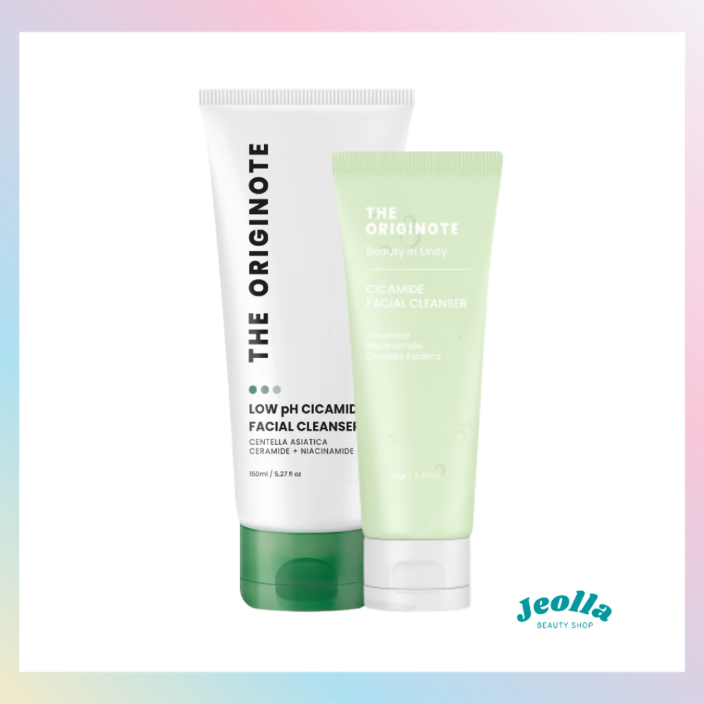 Jual THE ORIGINOTE Low pH Cicamide Facial Cleanser (70gr & 150ml Big ...