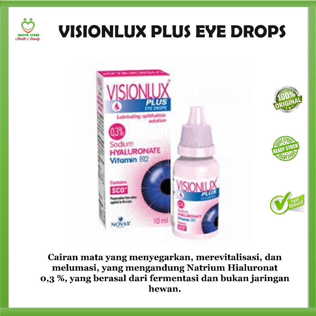 Jual Visionlux Plus Eye Drops 10 ml Tetes Mata dengan Vitamin B12 ...