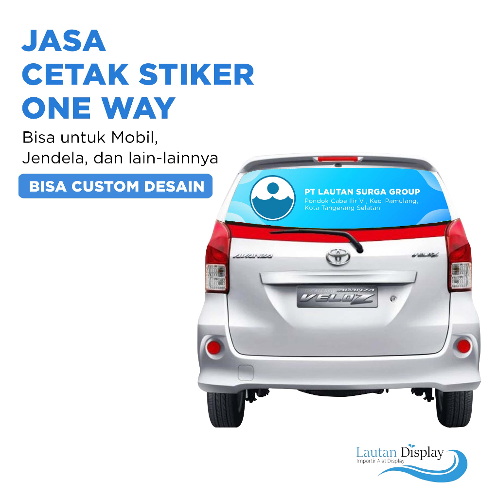 Jual Stiker One Way Kaca Jendela Stiker Mobil Custom Sticker Oneway Kaca Mobil Stiker One way ...