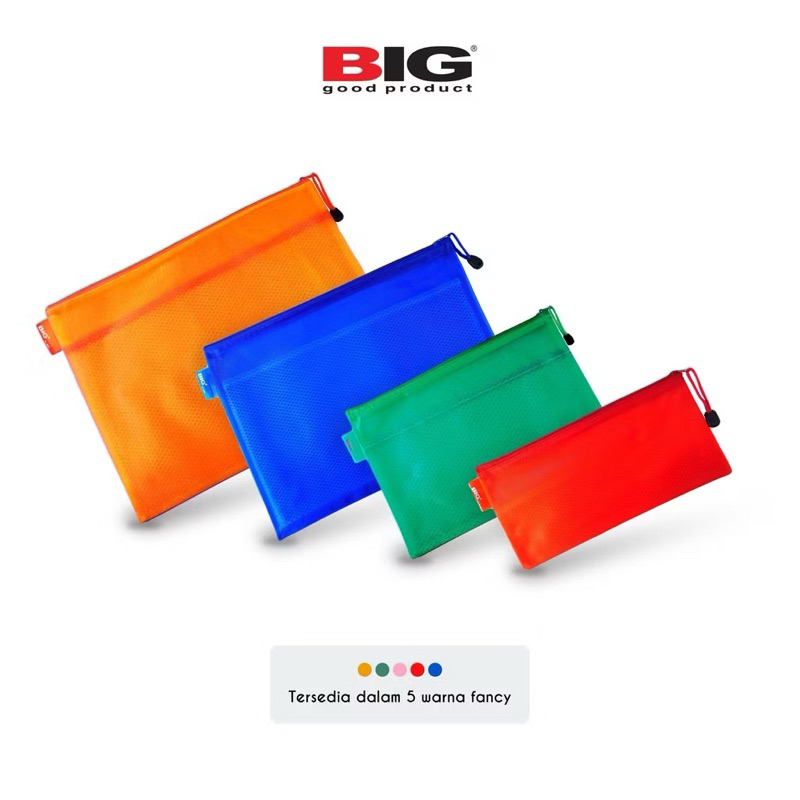 Jual Map Resleting BiG Pocket Zipper Folder File Polos Warna A6-A5-A4 ...