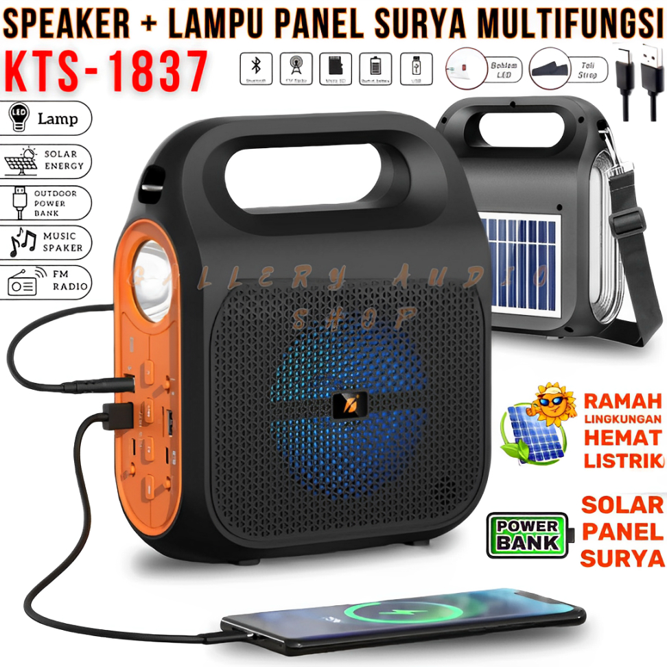 Jual Lampu Emergency Panel Surya KTS-1837 Solar Cell Lampu Emergency ...