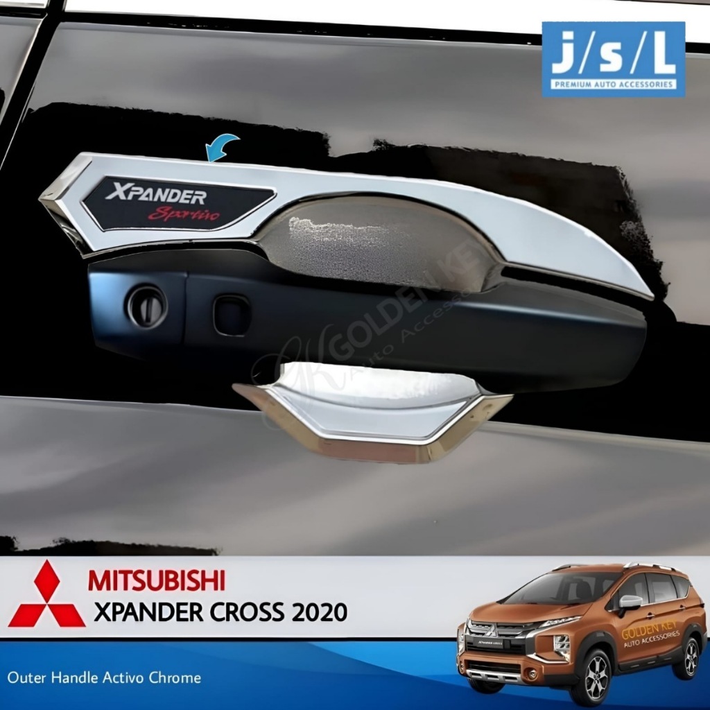 Jual JSL Outer Handle Xpander Cross 2020 Mangkok Pintu Activo Chrome | Shopee Indonesia