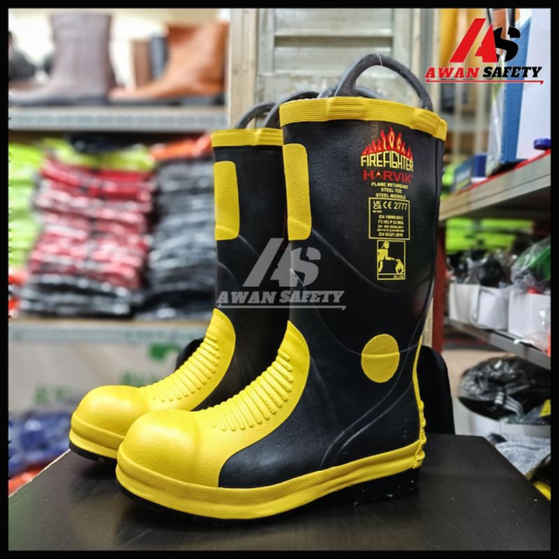 Jual Sepatu Pemadam Harvik Fire Boots Safety Harvick Standard Eropa ...