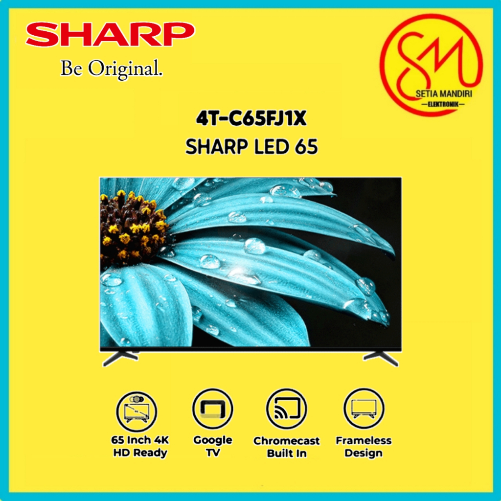 Jual SHARP 4T C65FJ1X google tv android 65 inch 4k uhd tv sharp 65 inch ...
