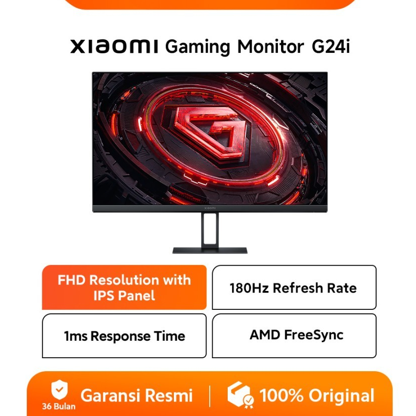 Jual Xiaomi Gaming Monitor G24i | LCD IPS Cepat | Refresh rate 180 Hz ...