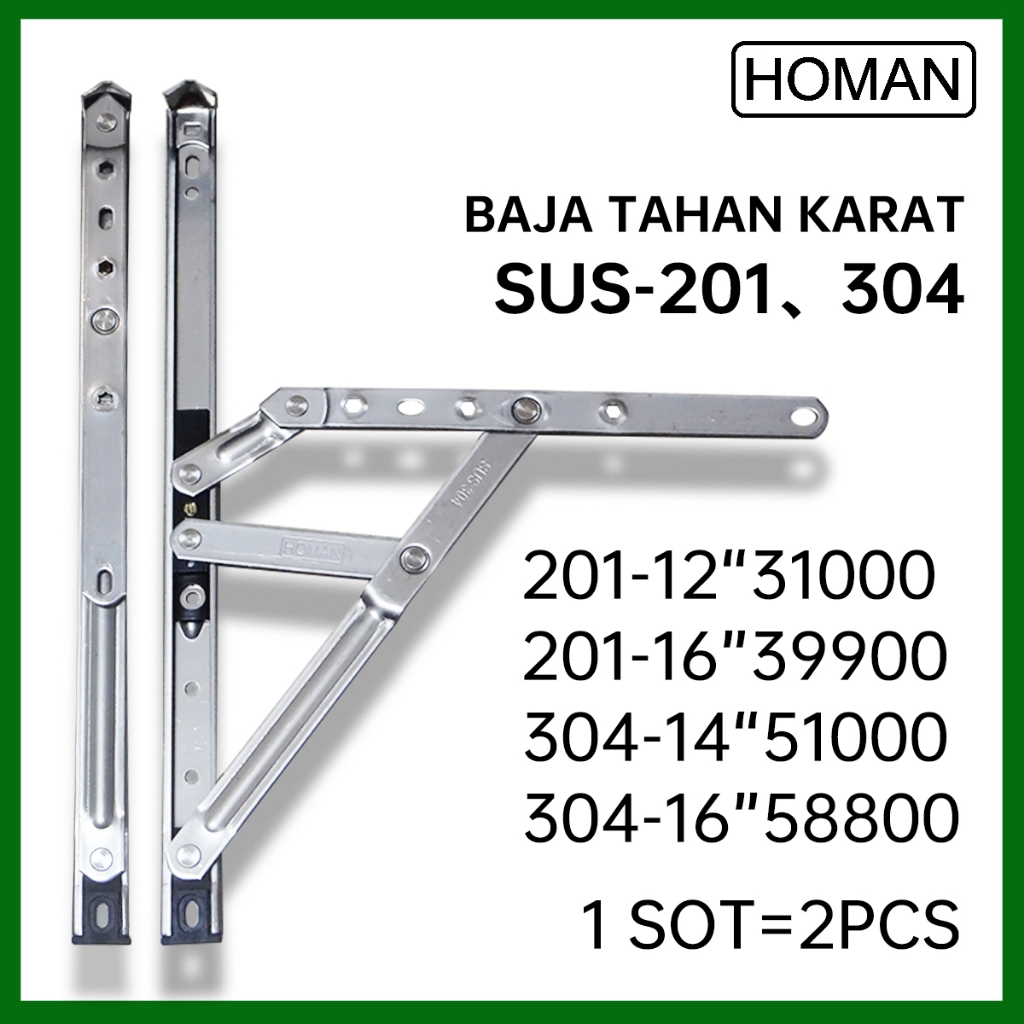 Jual Engsel jendela paduan aluminium baja tahan karat engsel jendela ...