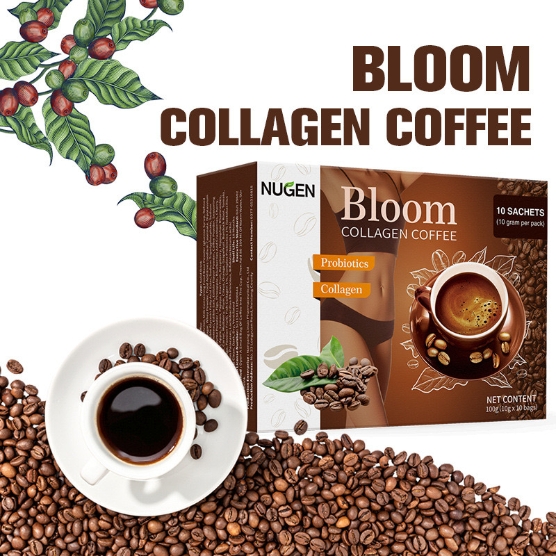 Jual 10pcs Bloom Collagen Coffee Instant coffee Robusta Collagen Drink ...