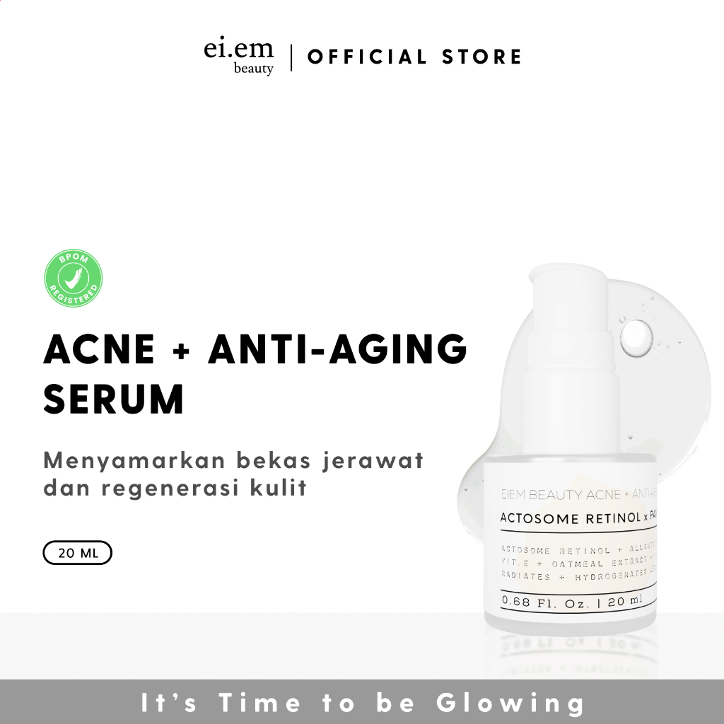 Jual Eiem beauty Acne + Anti Aging Serum Actosome Retinol x Panthenol ...