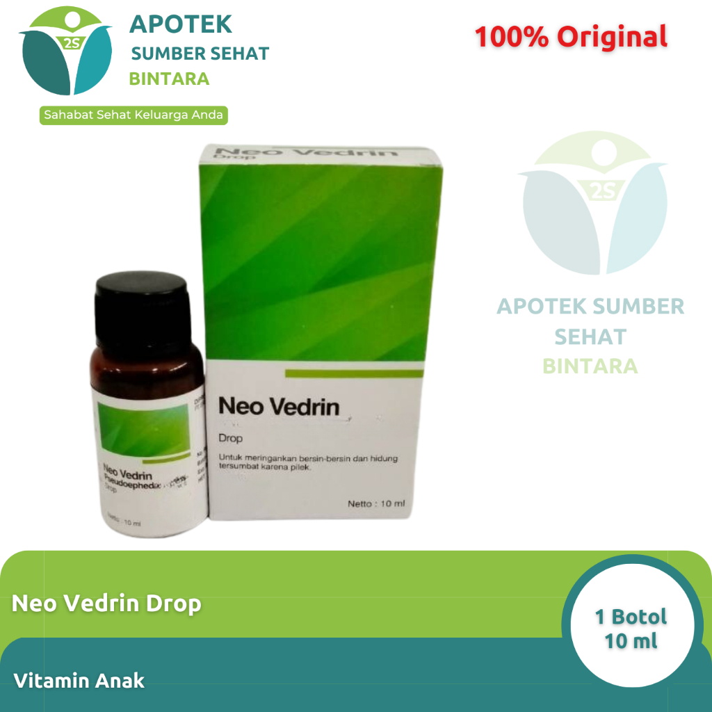 Jual Neo Vedrin Drop 10 ml - Obat Pilek Anak | Shopee Indonesia