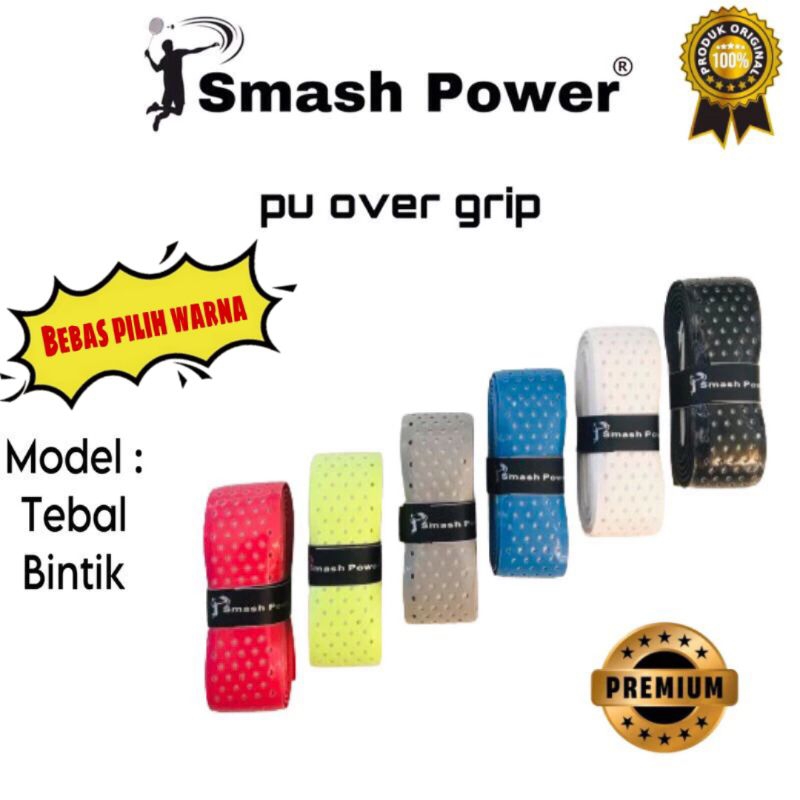 Jual GRIP KARET TEBAL BADMINTON SMASH POWER ORIGINAL/GRIP RAKET ...