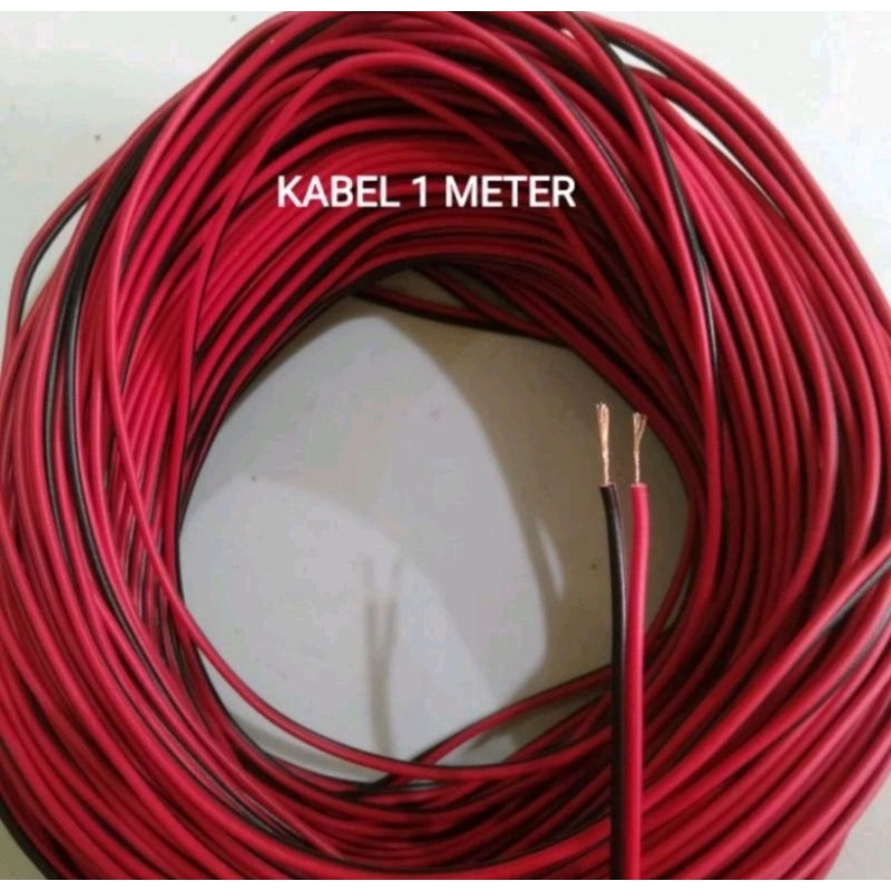 Jual KABEL MERAH HITAM KABEL BODY MOTOR LAMPU KOLONG HARGA 1 METER ...