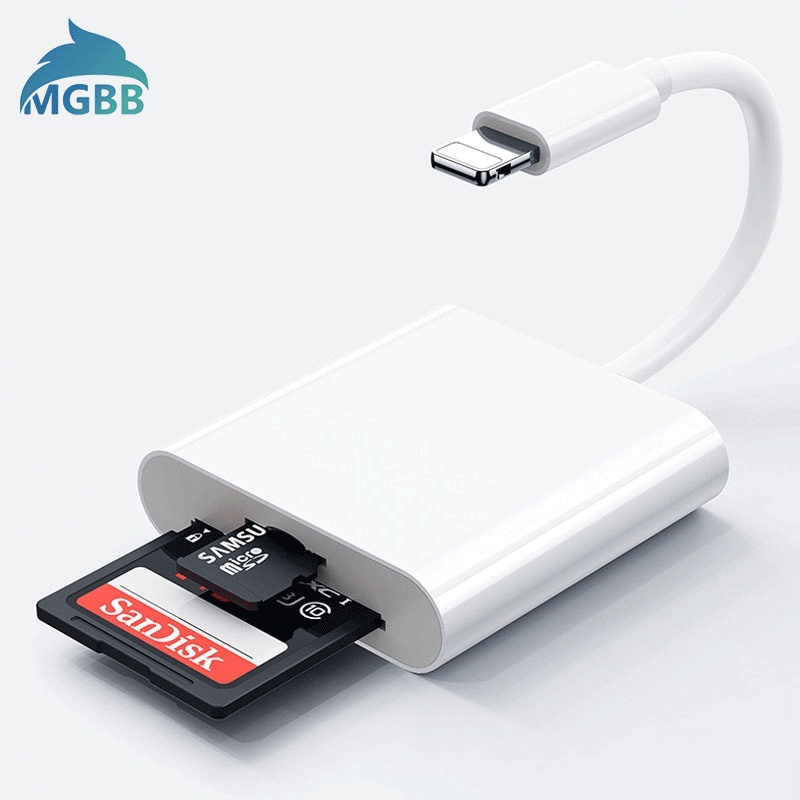 Jual MGBB 2 in 1 SDTF Card Reader iphone to SD Card TF Memory Card Read ...