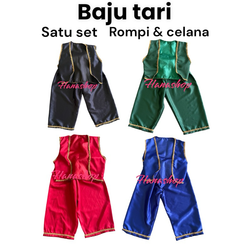 Jual KOSTUM TARI Satu Set Celana&baju / SETELAN BAJU TARI ANAK DAN ...